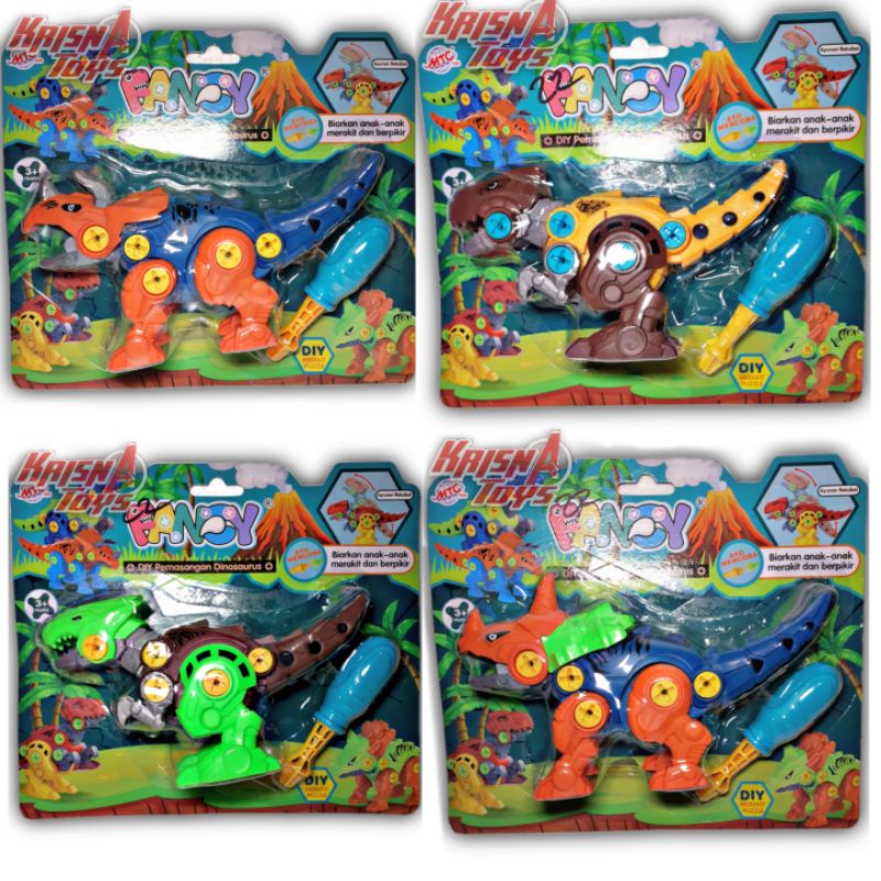 Jual MAINAN ANAK ROBOT DINOSAURUS RAKIT/DINO RAKIT/DINO BONGKAR PASANG ...