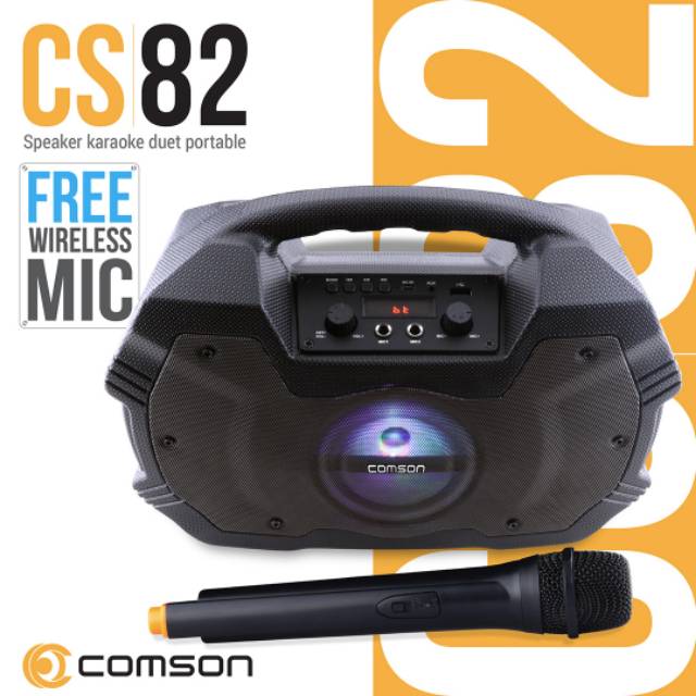 Jual Speaker Karaoke MiC Wireless Comson CS82 | Shopee Indonesia