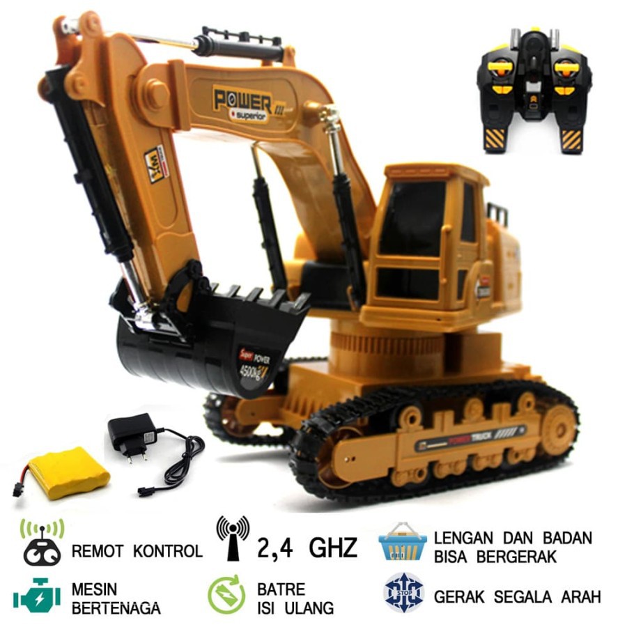 Jual Mainan Mobil Remot Kontrol RC Beko Excavator Remote Control Alat ...