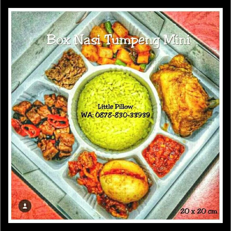 Jual Box Tumpeng Mini Sekat/Kotak Nasi Tumpeng/Mika Tumini/Mika Bento ...