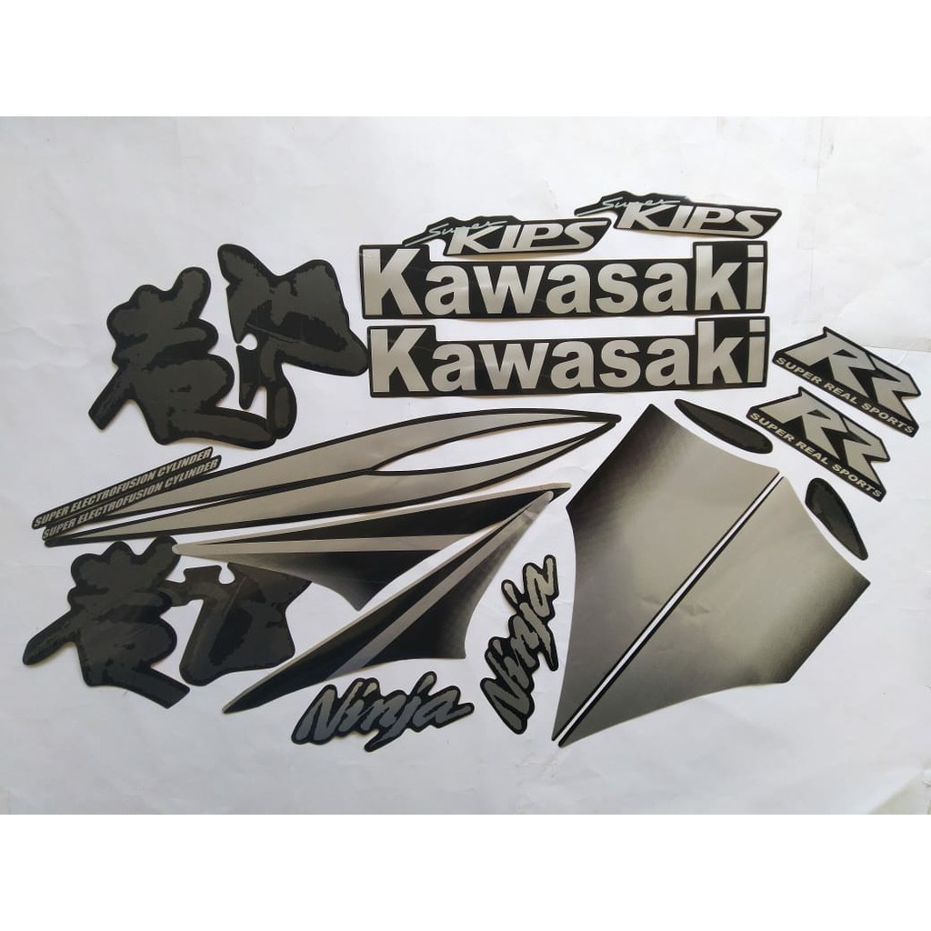 Jual stiker striping kawasaki ninja rr kips 2010 hitam | Shopee Indonesia