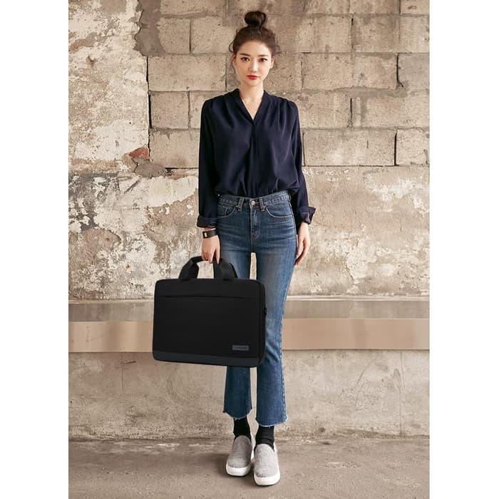 Jual M13 Korea Package Laptop Bag Tas Laptop - blue | Shopee Indonesia