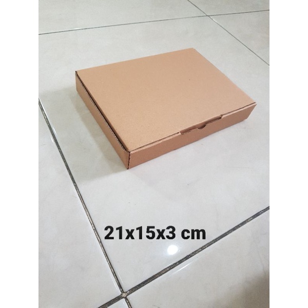 Jual Kardus Box uk 21x15x3 cm Kotak Karton Die Cut | Shopee Indonesia