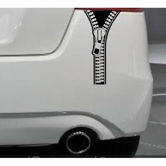 Jual blighoo - cutting sticker mobil zipper resleting 30cm stiker ...