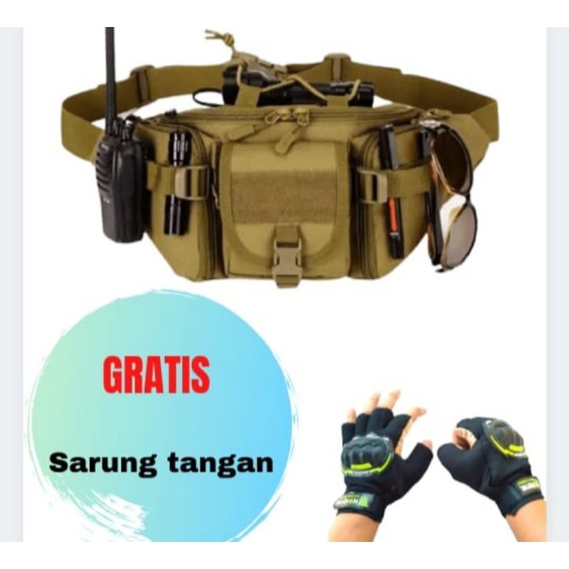 Jual Beli 1 Gratis 1 Waistbag Army TACTICAL Original ( GRATIS ) SARUNG ...