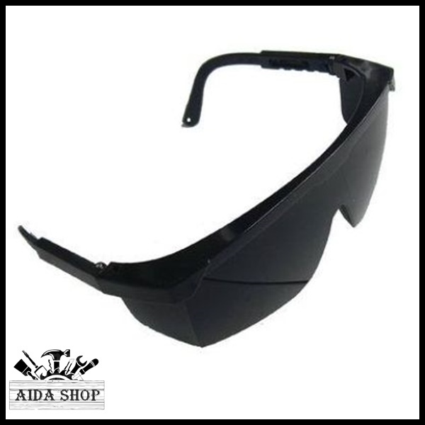 Jual Kacamata Tukang Las Hitam Pelindung Mata SAFETY GLASSES Kacamata Las Gerinda Pengaman Kerja ...