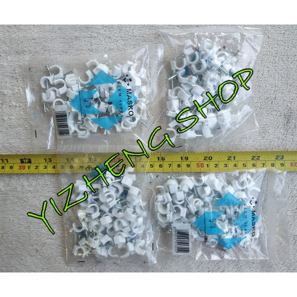 Jual KLEM KABEL MASKO 9mm 1Pack (50 PCS) | Shopee Indonesia
