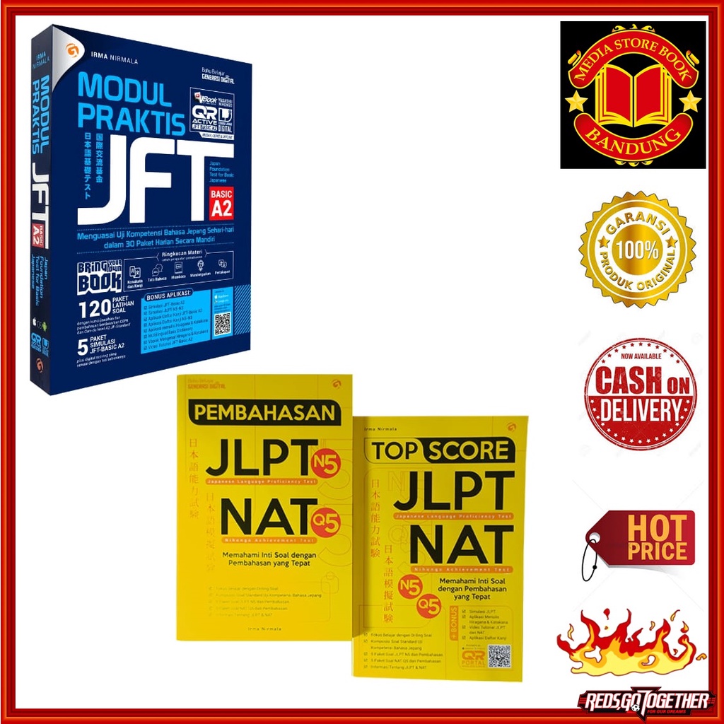 Jual Buku Uji Kompetensi Bahasa Jepang - Modul Praktis JFT Basic A2(100% ORIGINAL) | Shopee ...