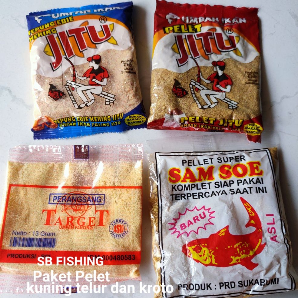 Jual Pelet pancing ( jitu merah - Ebi - samsoe - target) umpan pancing ...