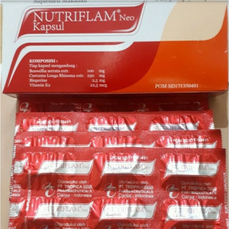 Jual Nutriflam neo per strip 6 kapsul jamin ori | Shopee Indonesia