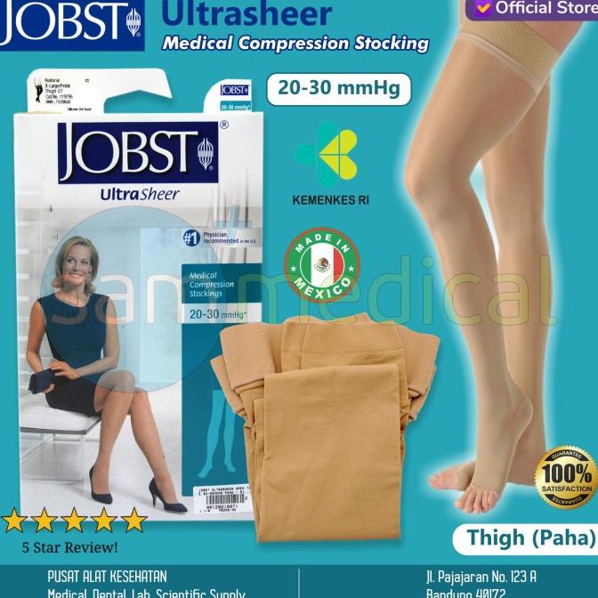 Jual NJ9694 Jobst Ultrasheer Open Toe 20-30mmHg Paha - Stocking Varises ...