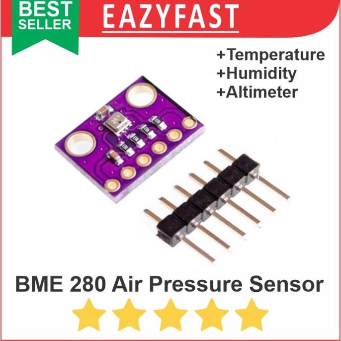Jual GY-BME280 BME 280 Pressure Humidity Temperature Sensor not BMP280 ...