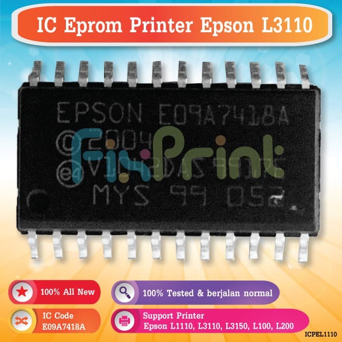 Jual IC Power Printer Epson L100 L200 Board E09A7418A FSB1132 | Shopee ...