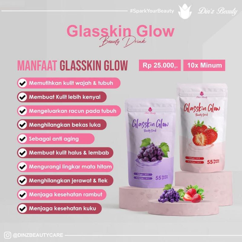Jual GLASKIN GLOW DINZ | Shopee Indonesia