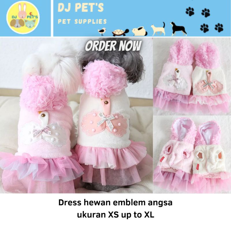 Jual baju anjing dan baju kucing dress kucing anjing emblem angsa | Shopee Indonesia