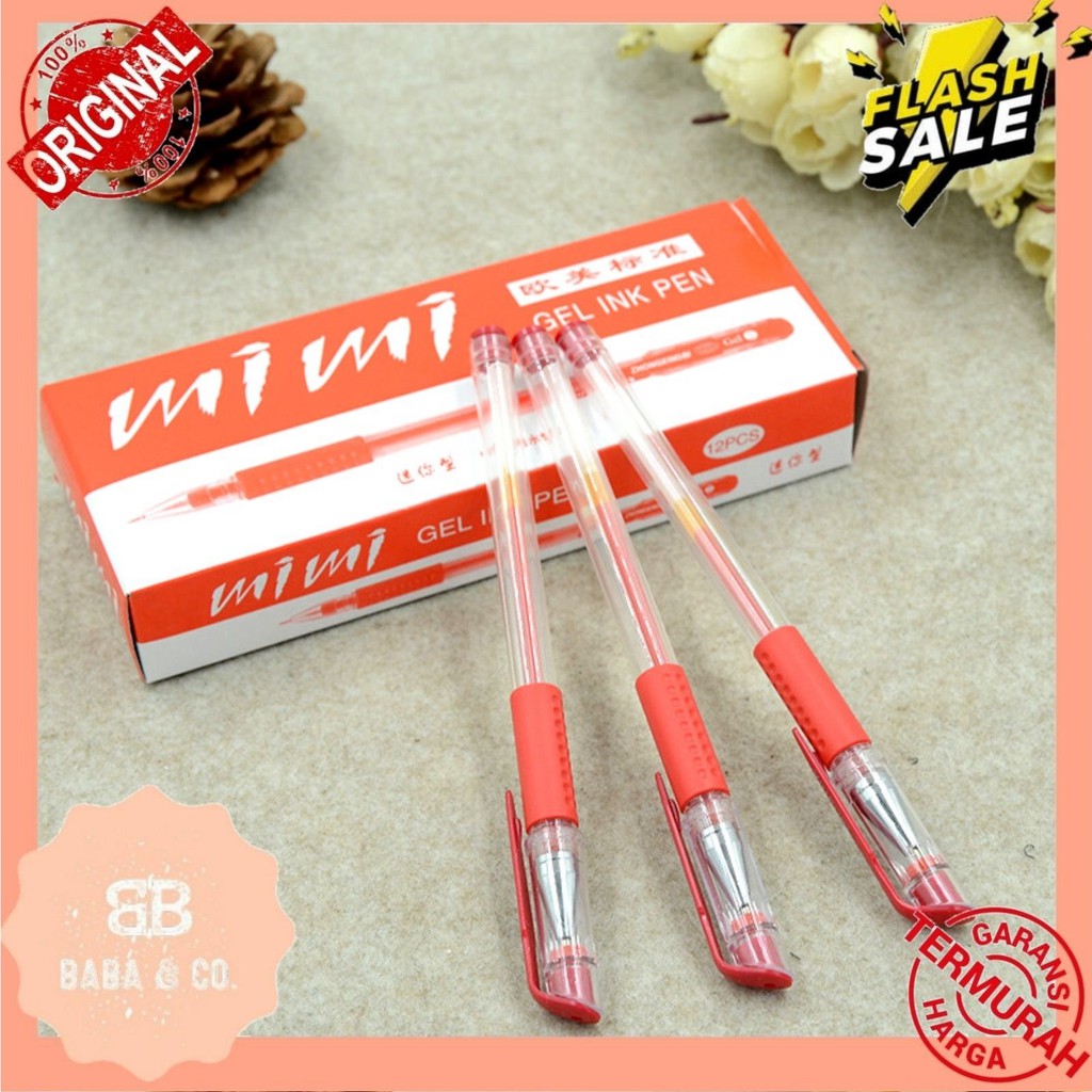 Jual PEN MURAH 1 BOX ISI 12 PCS PEN GEL MIMI PEN GEL PULPEN MURAH ALAT ...