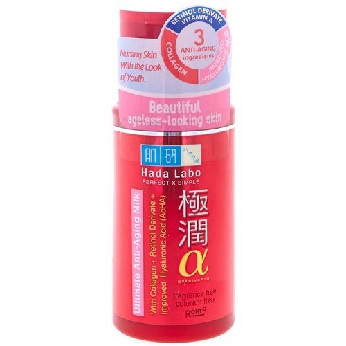 Jual Hada Labo Gokujyun Alpha Ultimate Anti Aging Milk 100 Ml Shopee