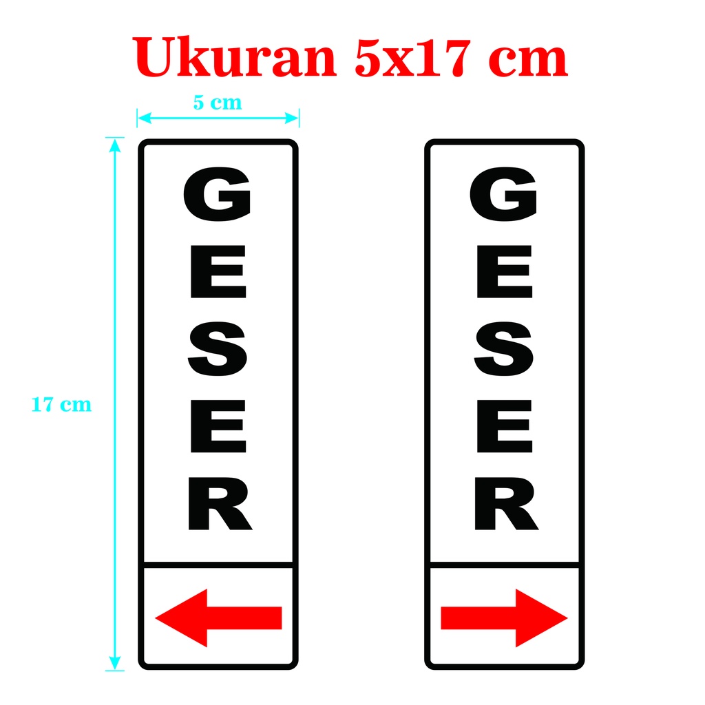 Jual STIKER PINTU GESER 1SET | Shopee Indonesia