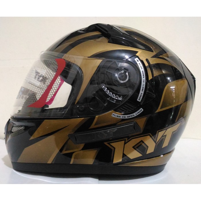 Jual KYT K2 Rider World GP Ready Gold Black Glossy / Helm Full Face ...