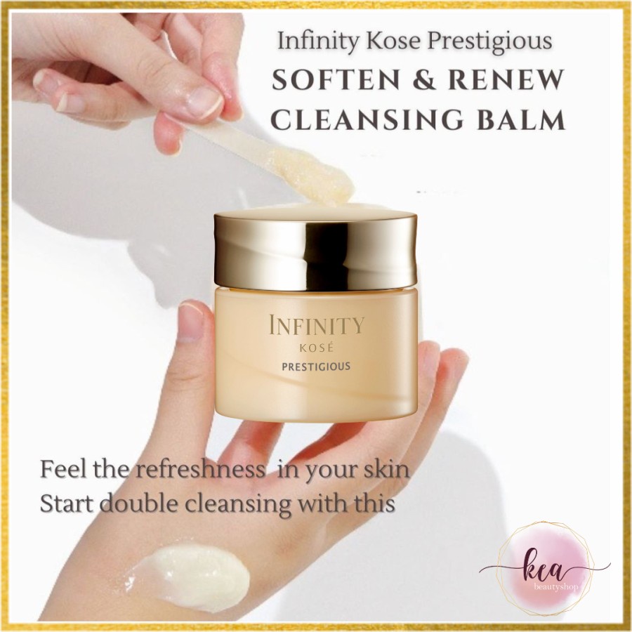 Jual KOSE INFINITY PRESTIGIOUS SOFTEN AND RENEW CLEANSING BALM 120G | Shopee Indonesia
