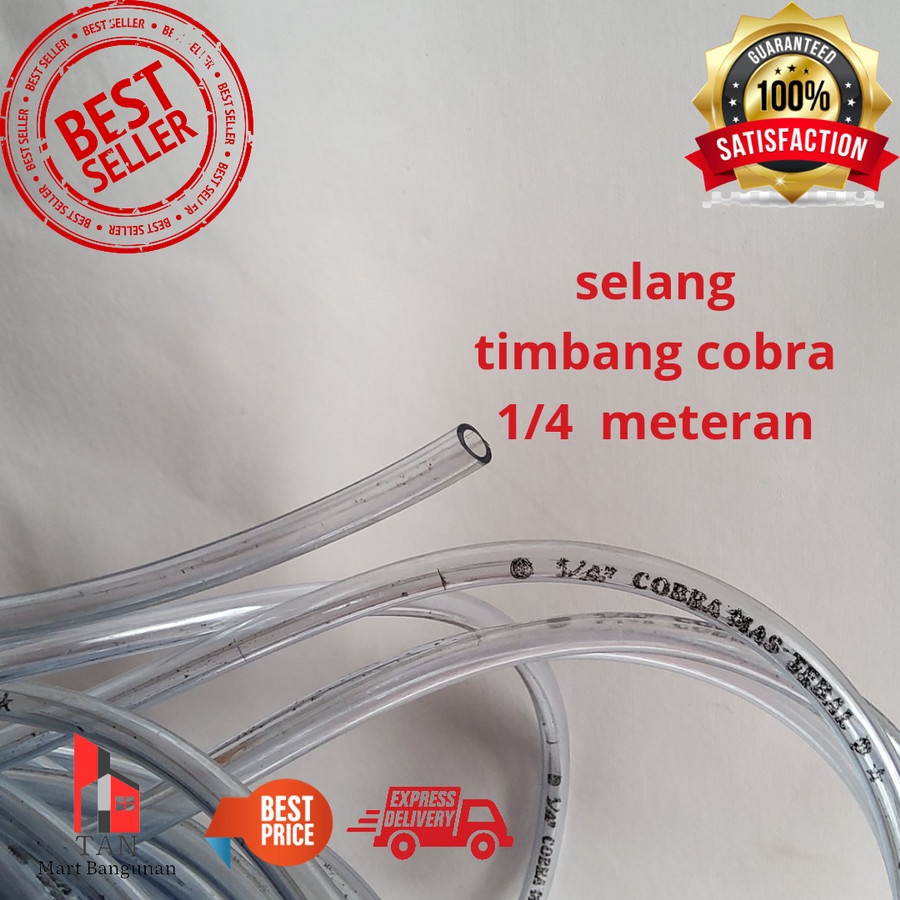 Jual Selang Air Timbang Waterpass COBRA Mas Tebal 1/4 inch Harga per Meter | Shopee Indonesia