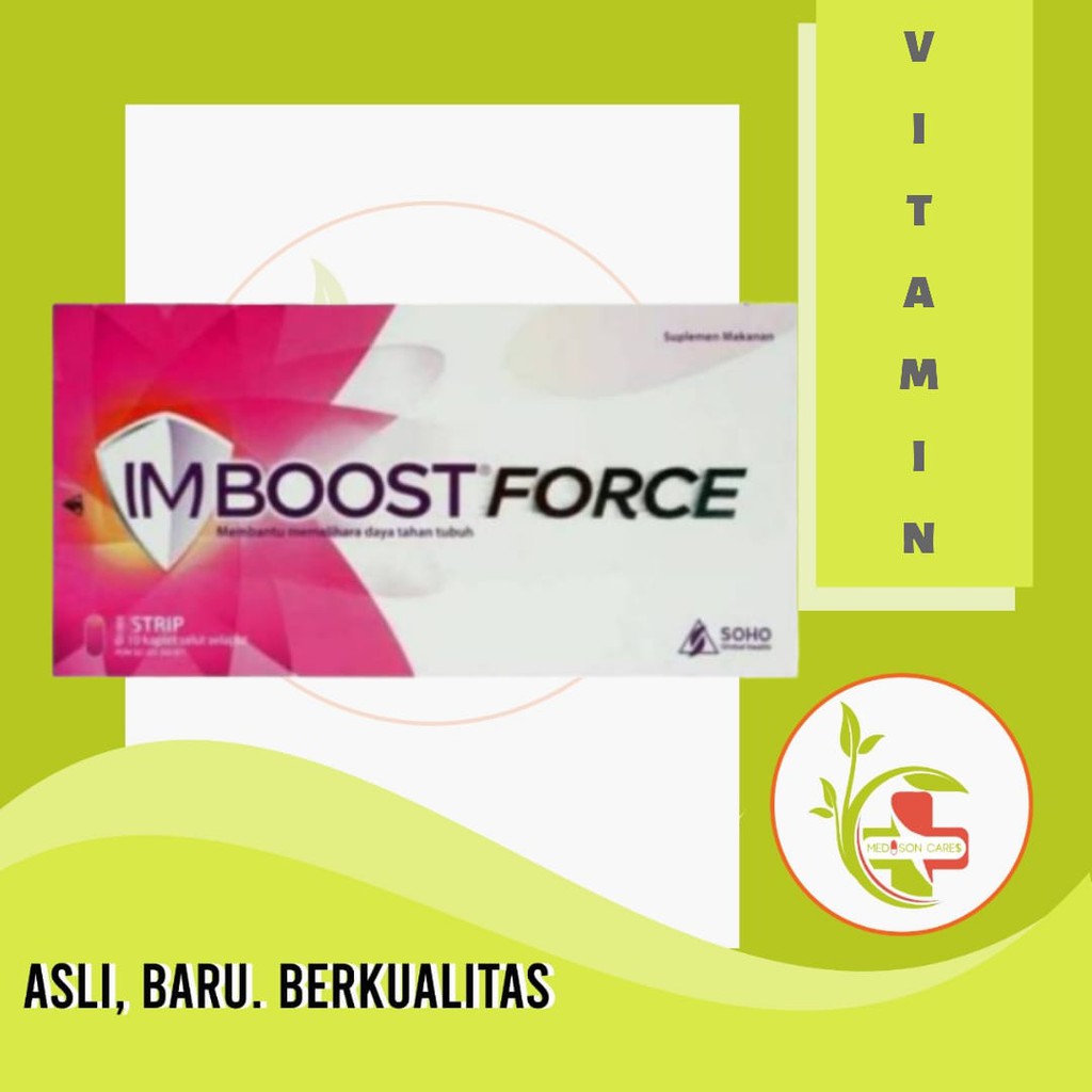 Jual Imboost force tab vitamin original | per STRIP ISI 10 | Shopee ...