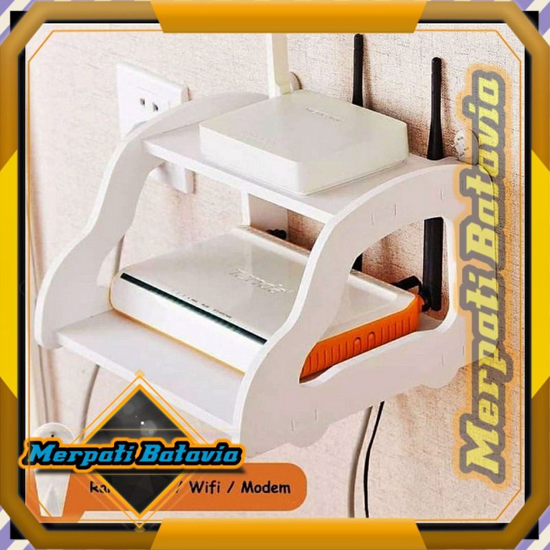 Jual Rak Dinding Vintage Rak Modem Receiver Storage Tempat WiFi Router ...