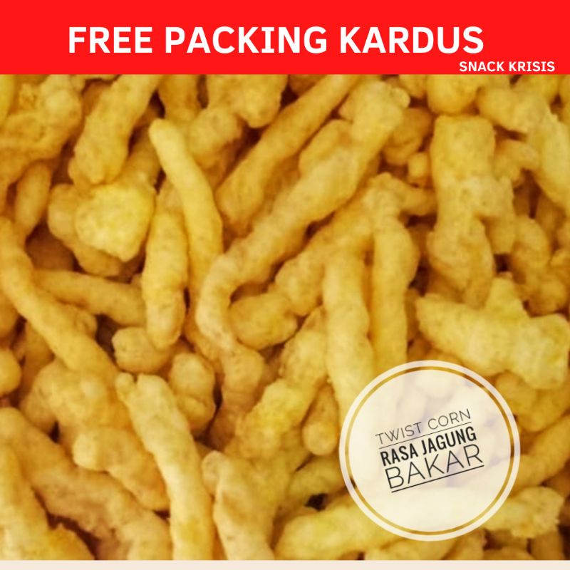 Jual SNACK KILOAN TWIST CORN TES RASA JAGUNG PANGGANG DAN BBQ 250 GRAM ...