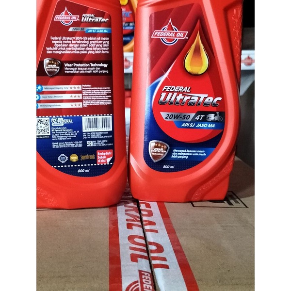 Jual Federal Ultratec 20W-50 800Ml | Shopee Indonesia