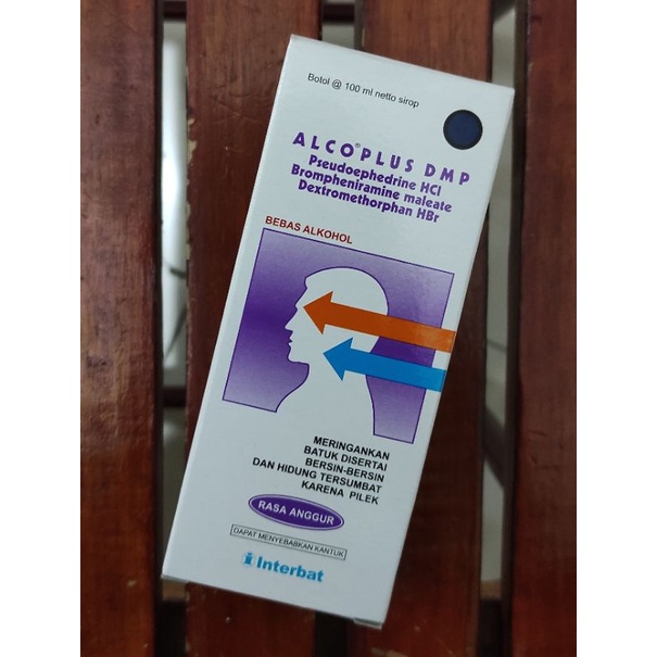Jual Alco Plus DMP 100 ML / Obat batuk disertai bersin-bersin / Hidung ...