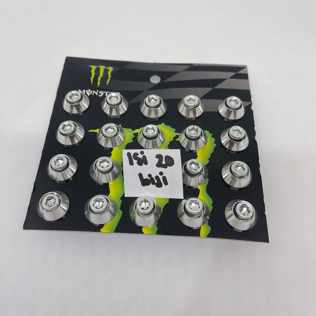 Jual BAUT VARIASI / BAUT L + RING MONEL VARIASI ( ISI 20 BIJI DAN 40 ...