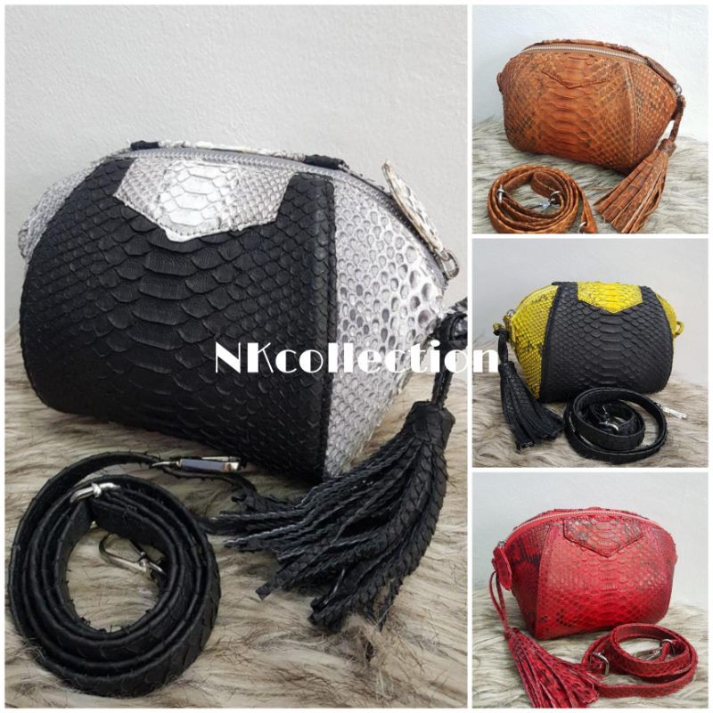 Jual tas kulit ular (poch giv) | Shopee Indonesia