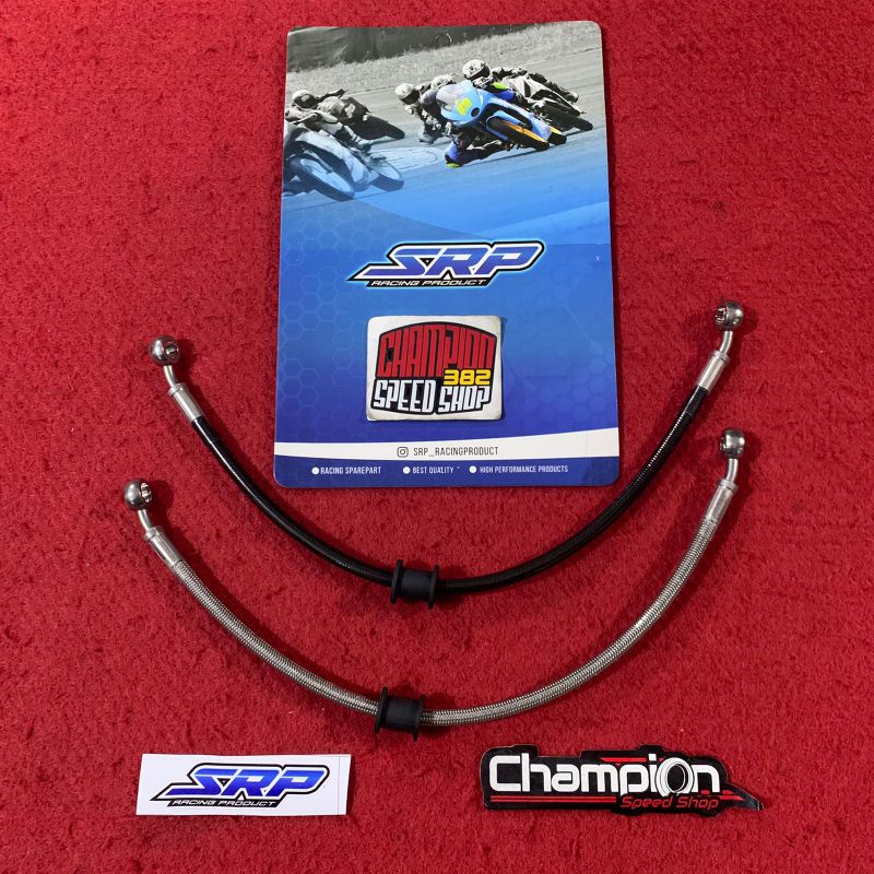 Jual Brake Line Hose Selang Rem SRP Ultra Speed Racing Black Carbon ...