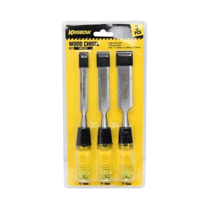 Jual KRISBOW PAHAT KAYU 3 PCS - WOOD CHISEL SET 3 PCS | Shopee Indonesia