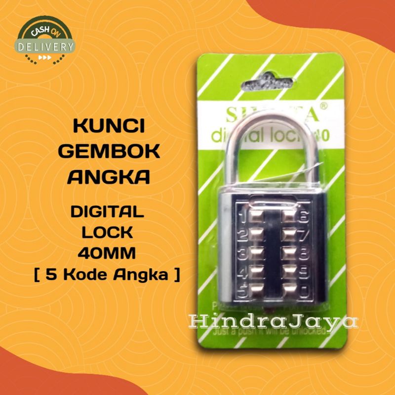 Jual Kunci Gembok Angka / Pin Angka 40mm | Shopee Indonesia