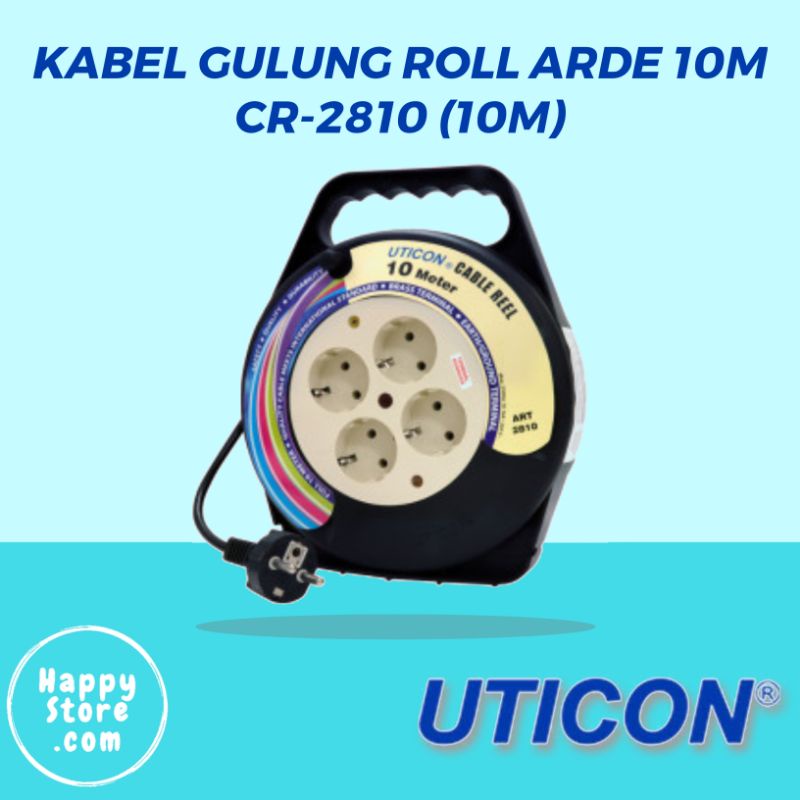 Jual UTICON KABEL ROLL 10 METER CR-2810 NEW ! (KABEL 3x1mm) NEW ...