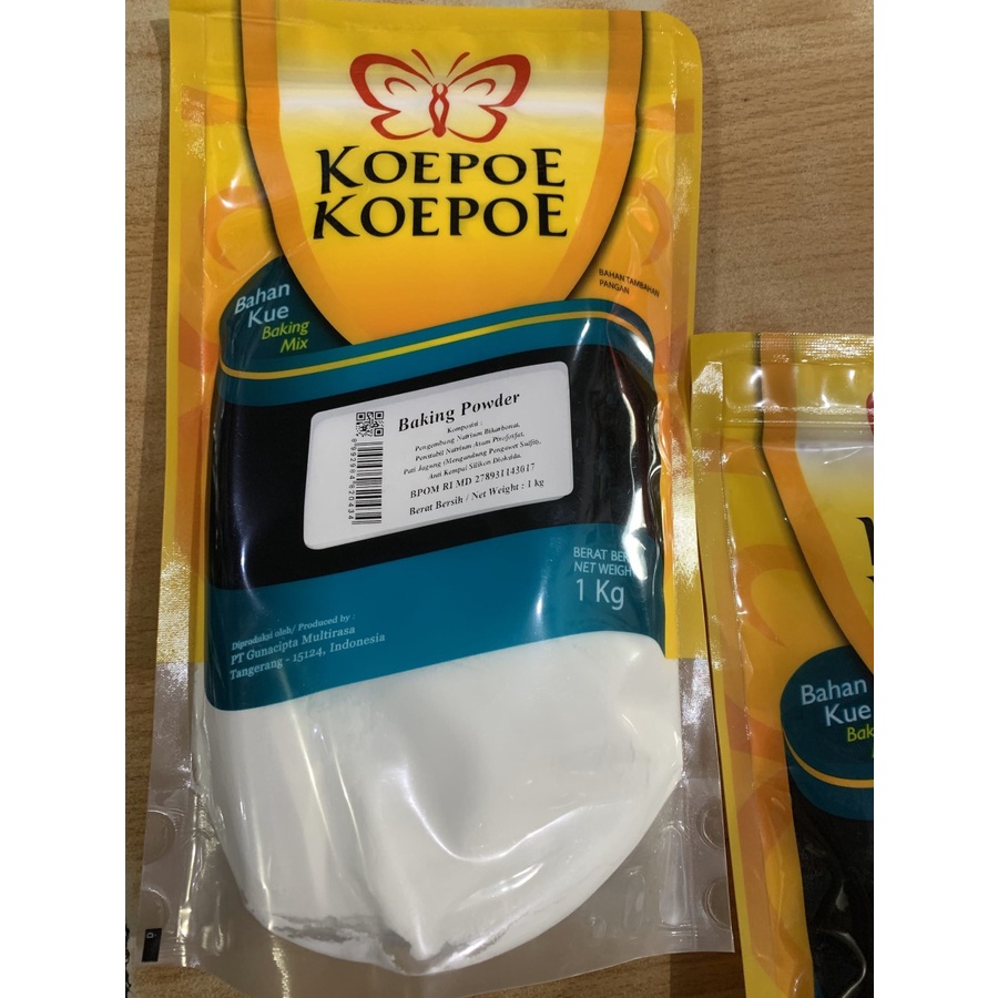 Jual Koepoe Koepoe Baking powder Kupu kupu 1 kg pouch pengembang kue ...