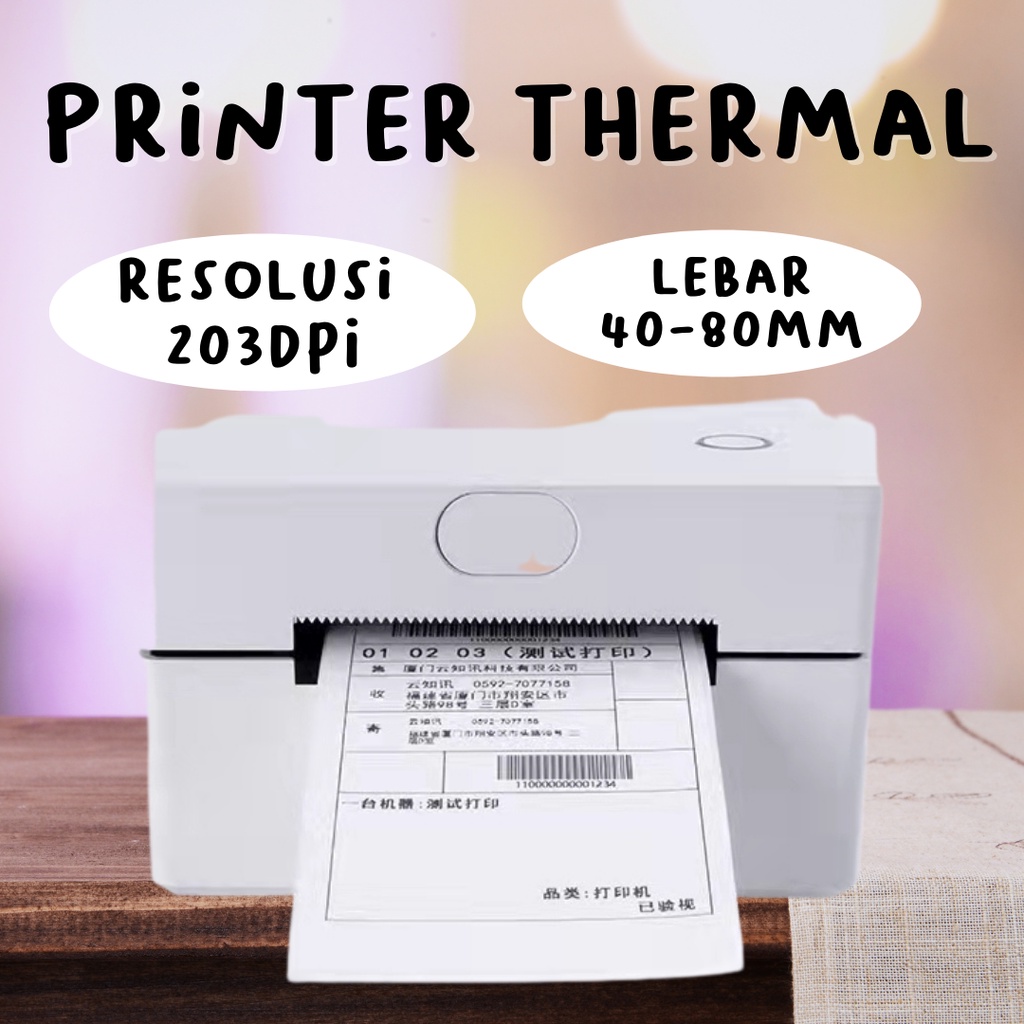 Jual PRINTER THERMAL CETAK RESI STRUK 80X80MM | Shopee Indonesia