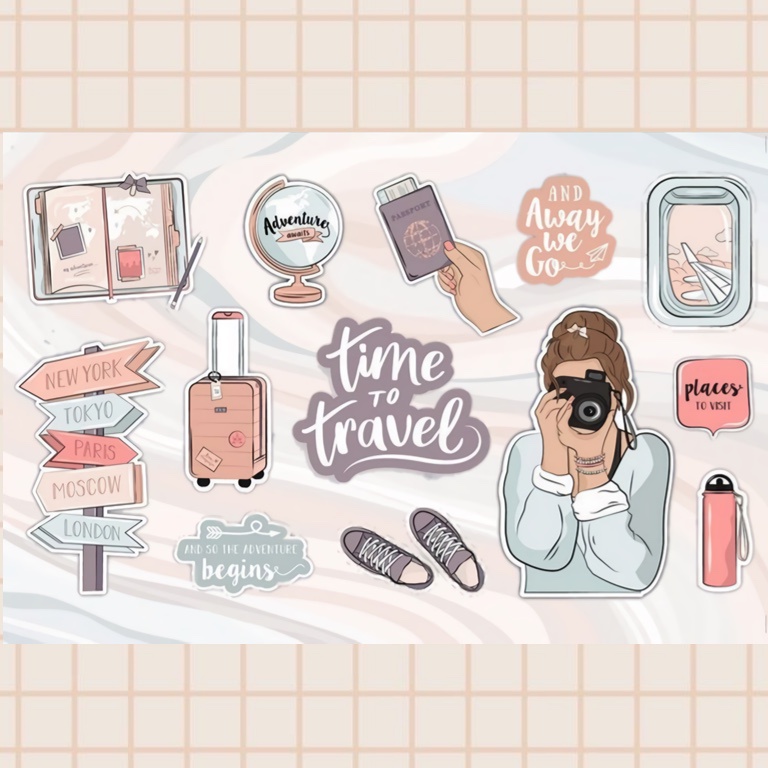 Jual [PART 2] Aesthetic Girl Stickers, stiker estetik aesthetic stiker ...