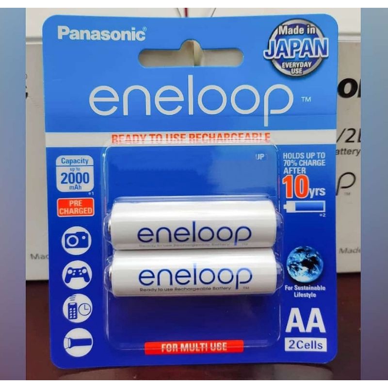 Jual Panasonic ENELOOP 2000mAh pak isi 2 ORI Japan | Shopee Indonesia