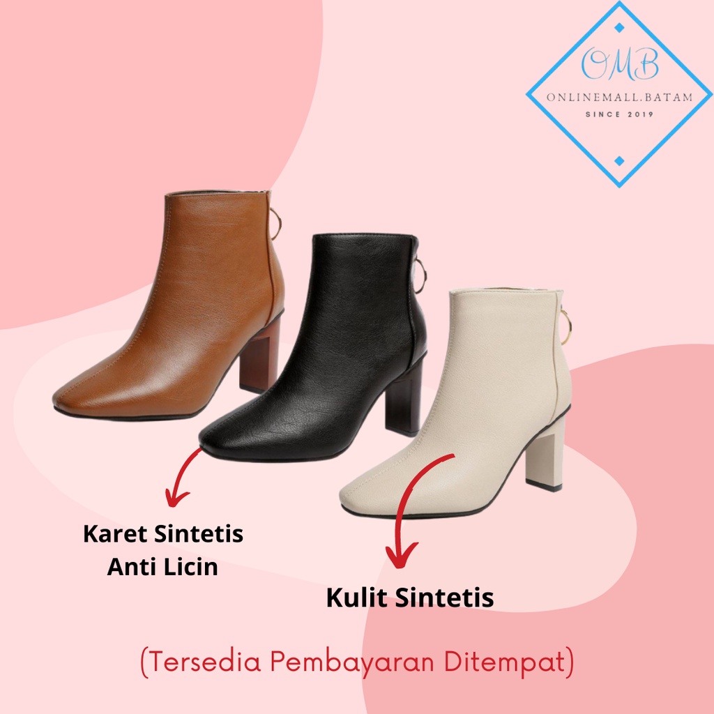 Jual Sepatu Boots Wanita Hak Tinggi Fashion Premium Quality 234 ...