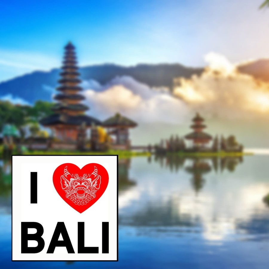 Jual STIKER I LOVE BALI - TRAVEL STICKERS | Shopee Indonesia