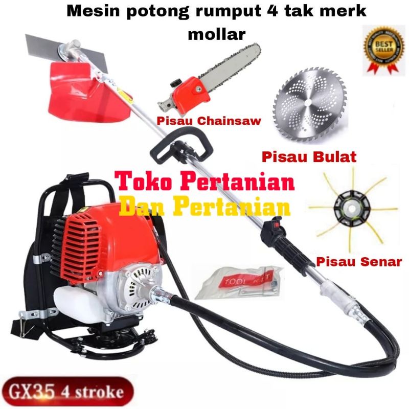 Jual MESIN POTONG RUMPUT HONDA MERK MOLLAR 4 TAK GX35 | Shopee Indonesia
