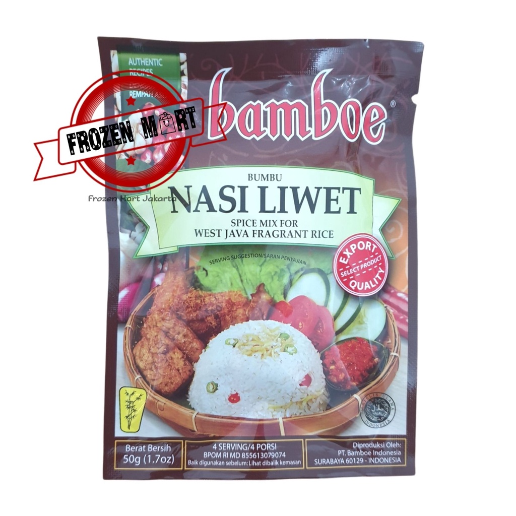 Jual BAMBOE Bumbu Instant Nasi Liwet / West Java Fragrant Rice HALAL 50 ...