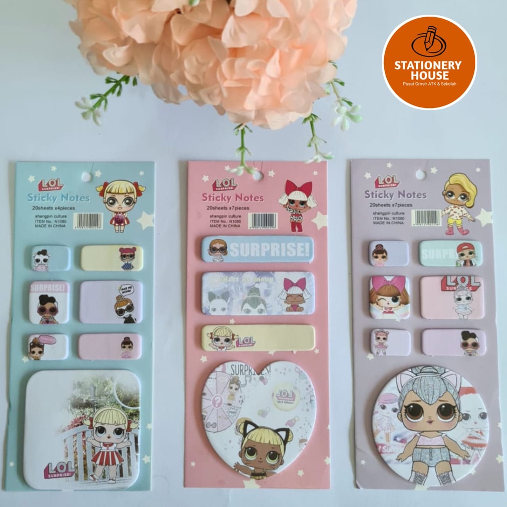 Jual STIK NOTE LUCU LOL / STICKY NOTES / STICK MARKER / MEMO KERTAS ...