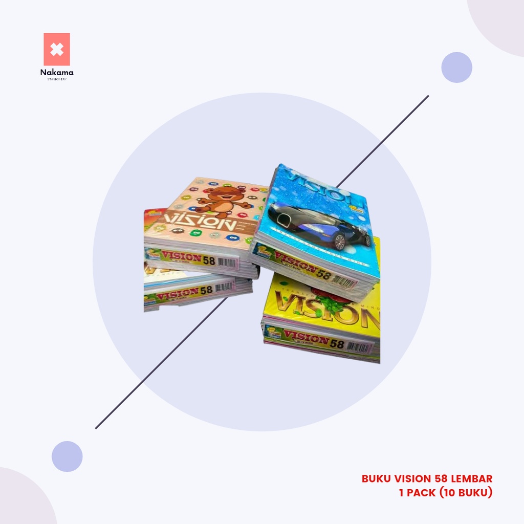 Jual BUKU TULIS VISION 58 LEMBAR (10 PCS) | Shopee Indonesia