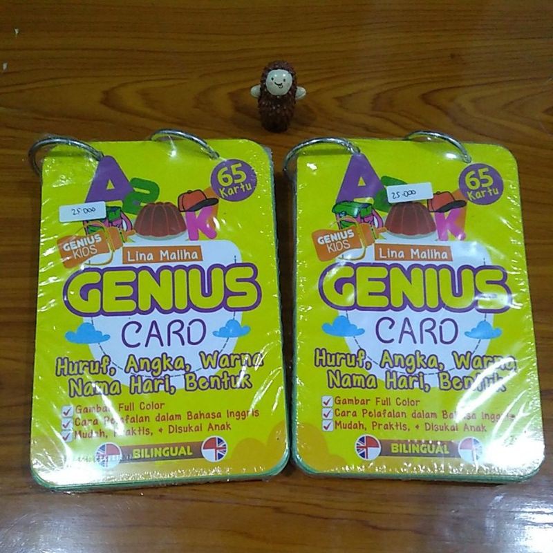 Jual Genius Card Huruf, Angka, Warna, Nama Hari, Bentuk - Card Anak ...