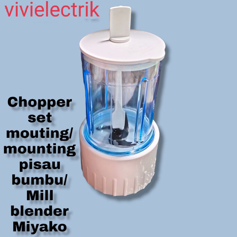 Jual Chopper set Mounting miyako / monting pisau bumbu / mill blender ...