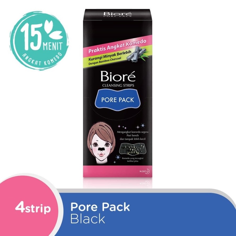 Jual BIORE Pore Pack Black 1 Pak (4 Strip ) | Shopee Indonesia