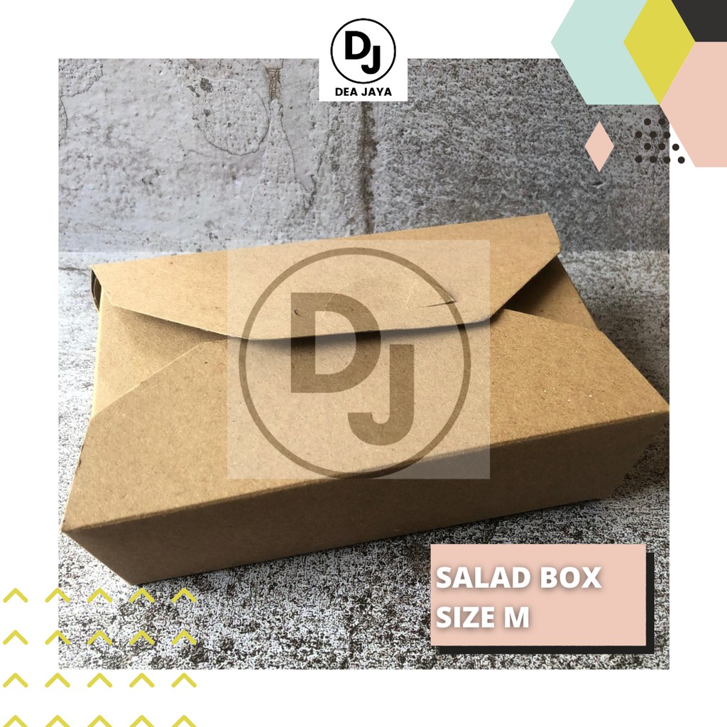 Jual SALAD BOX ( RICE BOX ) COKLAT / NATURE UKURAN M | Shopee Indonesia